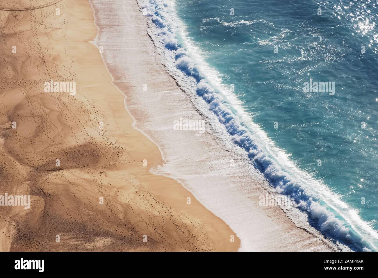 Aerial beautiful empty sand beach hi-res stock photography and images ...