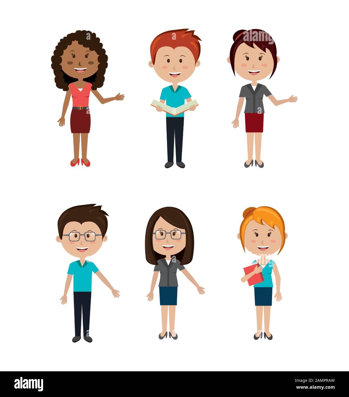 group of teachers avatar characters Stock Vector Image & Art - Alamy