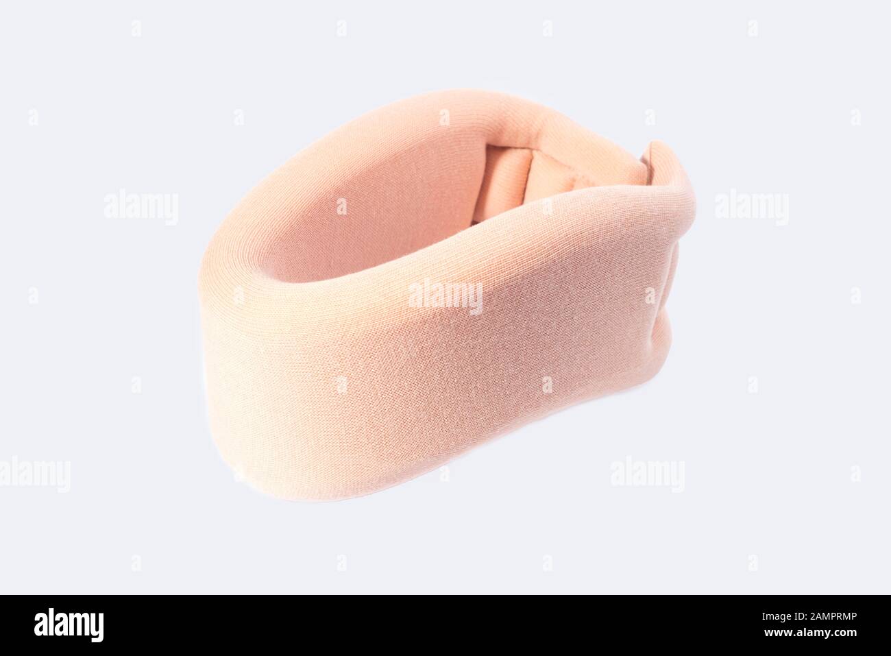 isolated on white background collar for neck injury. A splint for ...