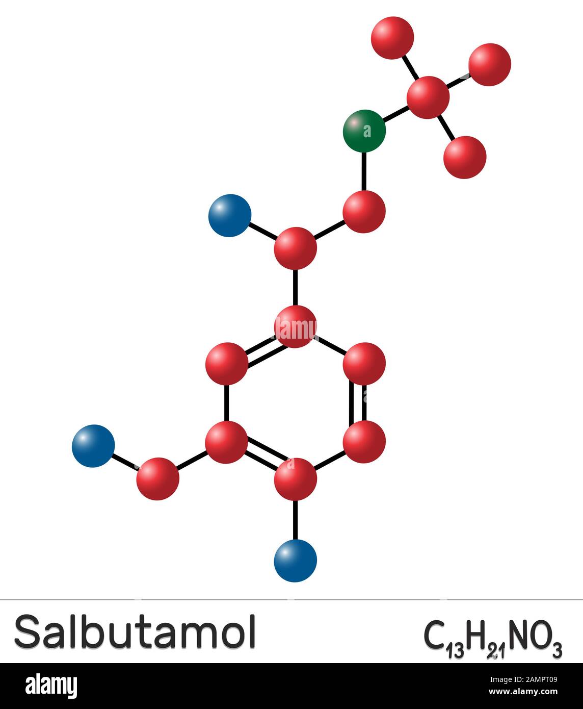 Salbutamol molecular hi-res stock photography and images - Alamy