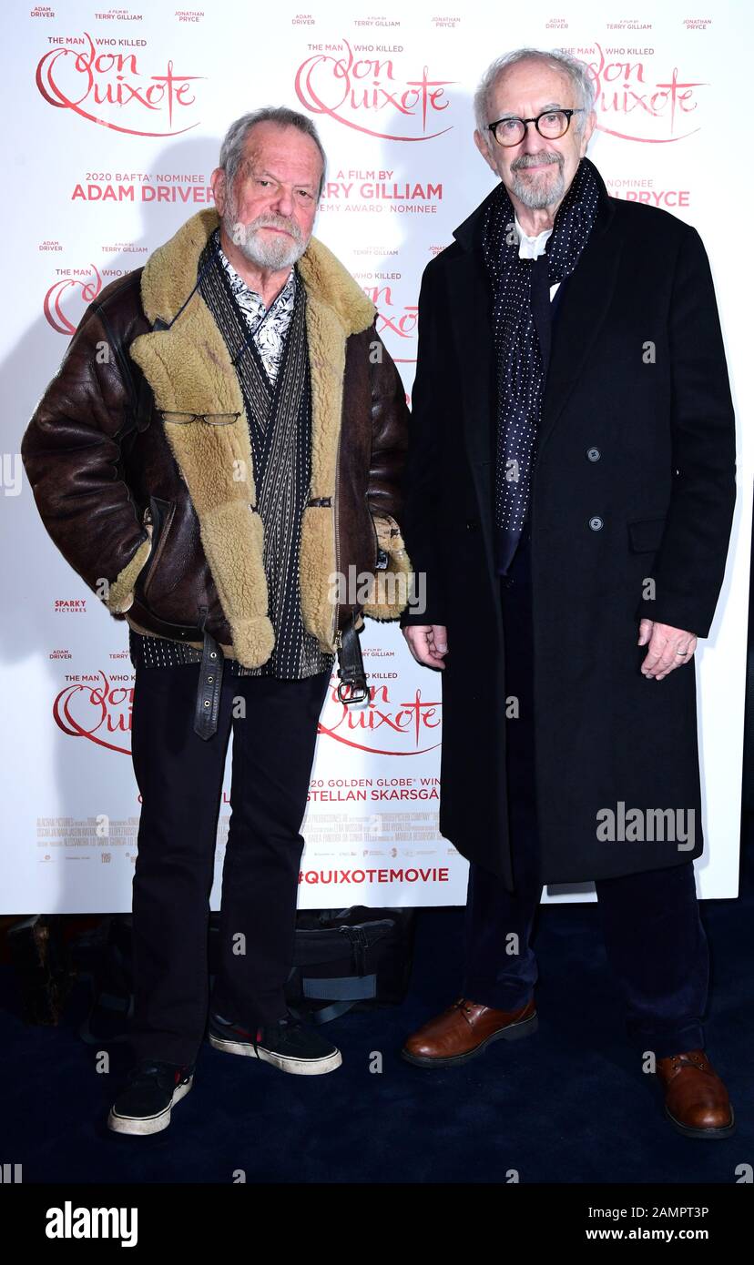 Terry Gilliam (left) and Jonathan Pryce attending a screening of The ...