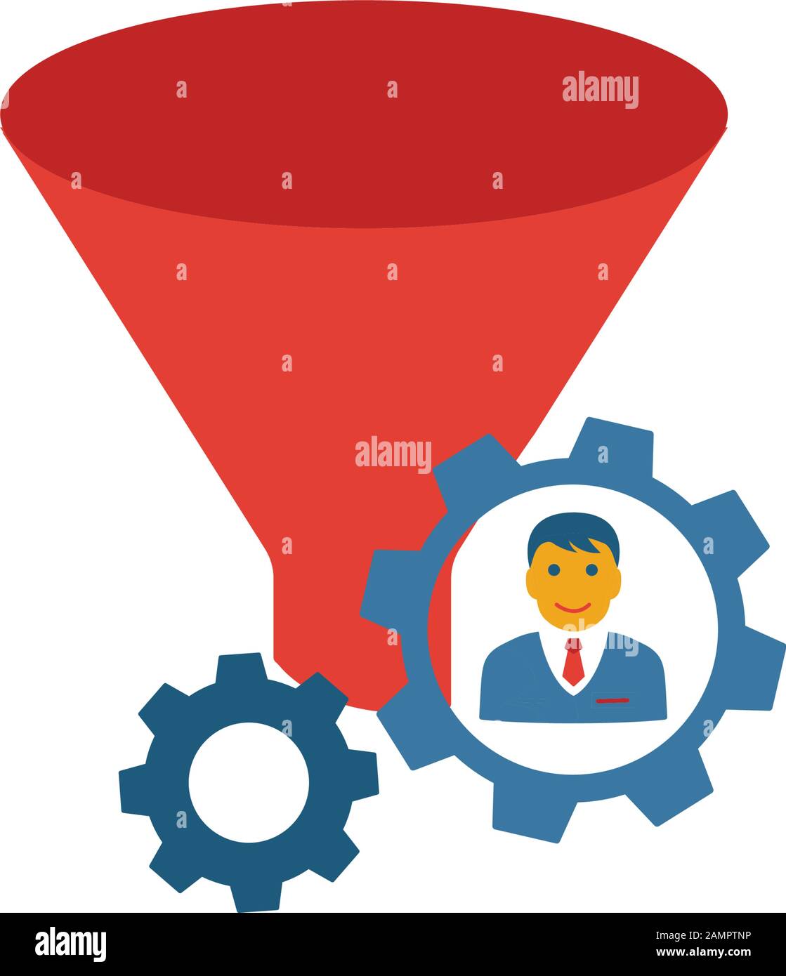 Lead Management icon. Simple flat element from crm collection. Creative ...