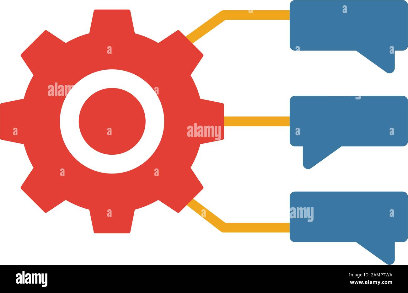 Nlp icon. Simple flat element from crm collection. Creative nlp icon ...