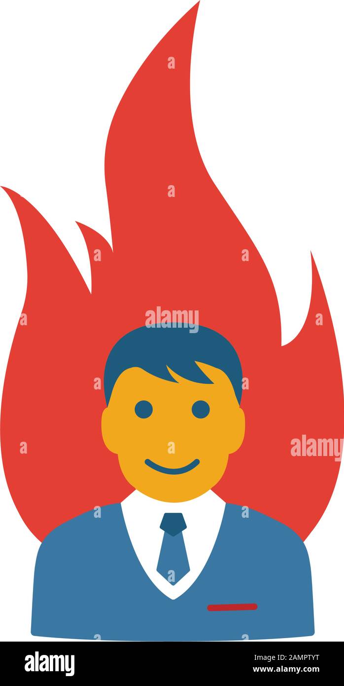 Hot Lead icon. Simple flat element from crm collection. Creative hot ...