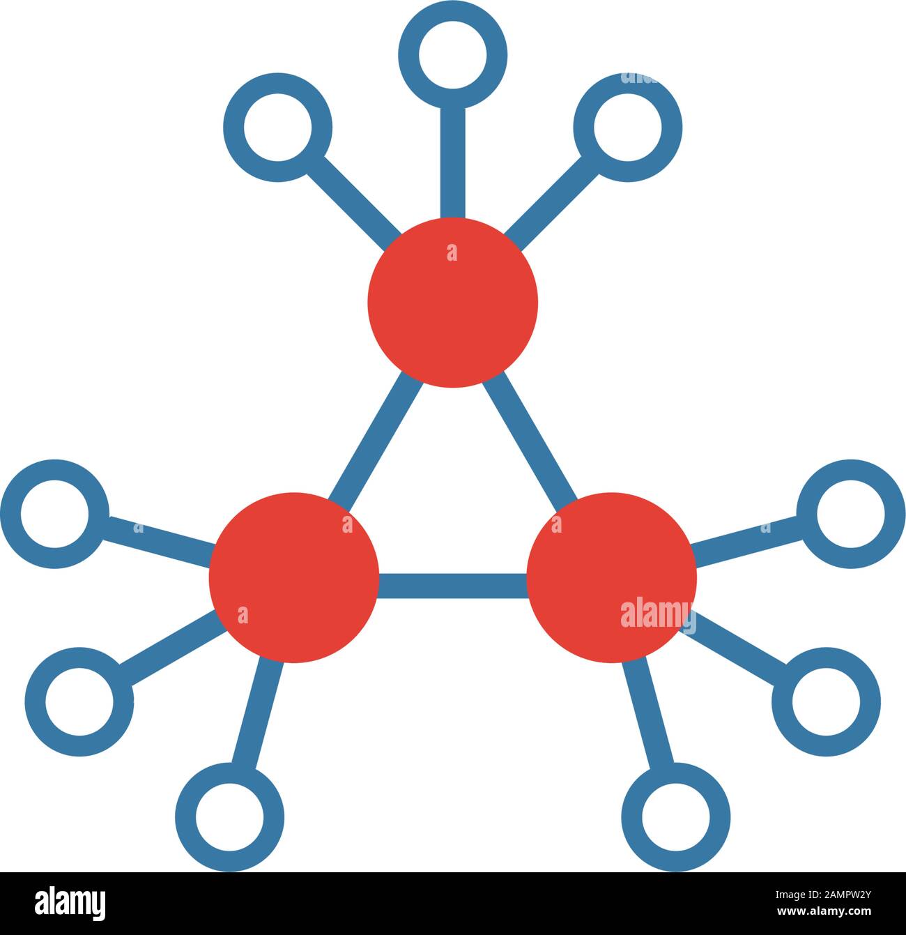 Decentralized icon. Simple flat element from crypto currency collection ...