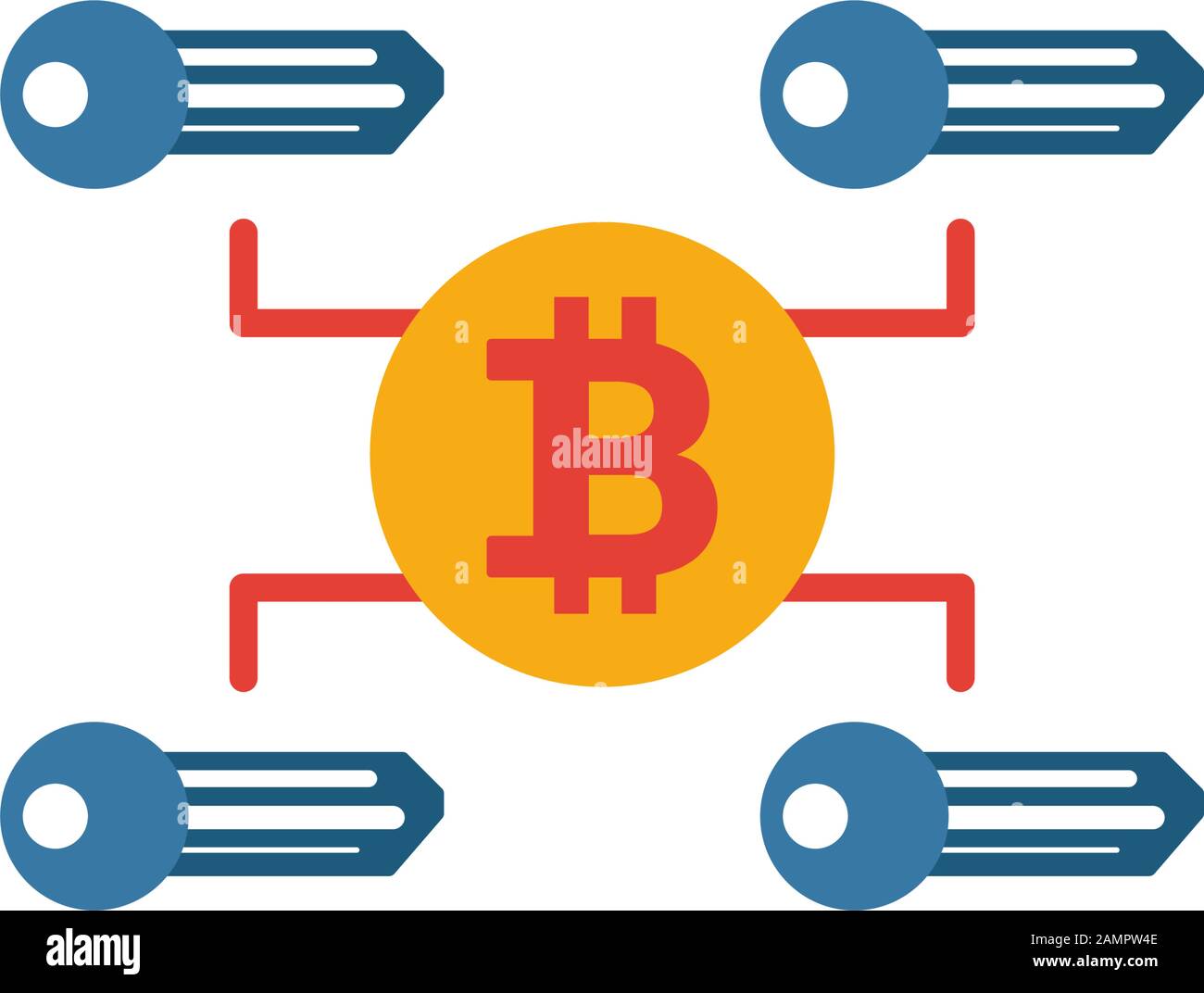 Multi-Signature icon set. Four elements in diferent styles from crypto ...