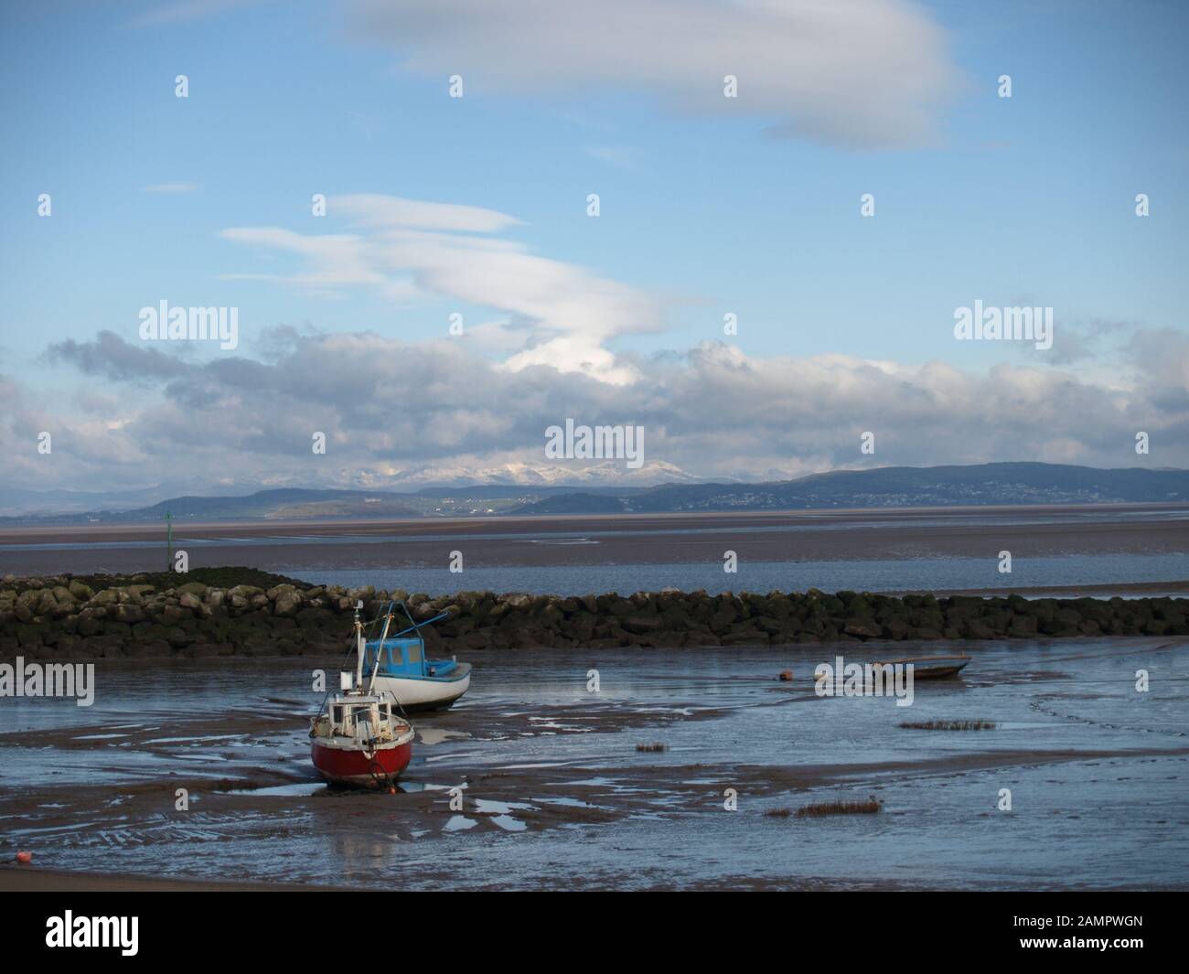 Morecambe Bay, Lake District National Park. England Stock Photo - Alamy