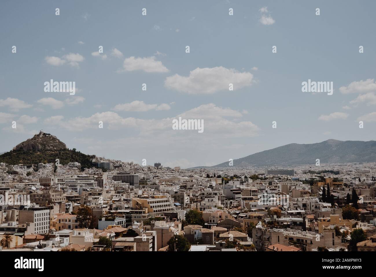 Athens landscape seen from the Acropolis Stock Photo - Alamy