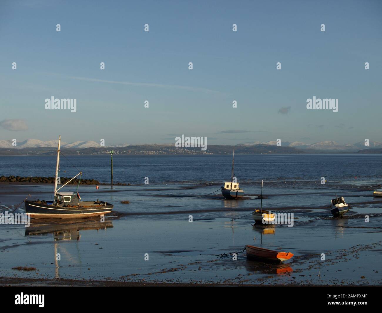 Morecambe Bay, Lake District National Park. England Stock Photo - Alamy