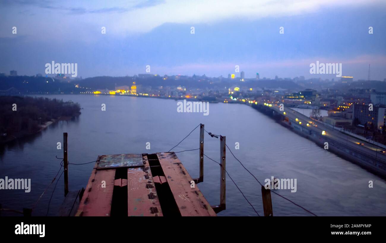 Panoramic view of an unfinished bridge hi-res stock photography and ...