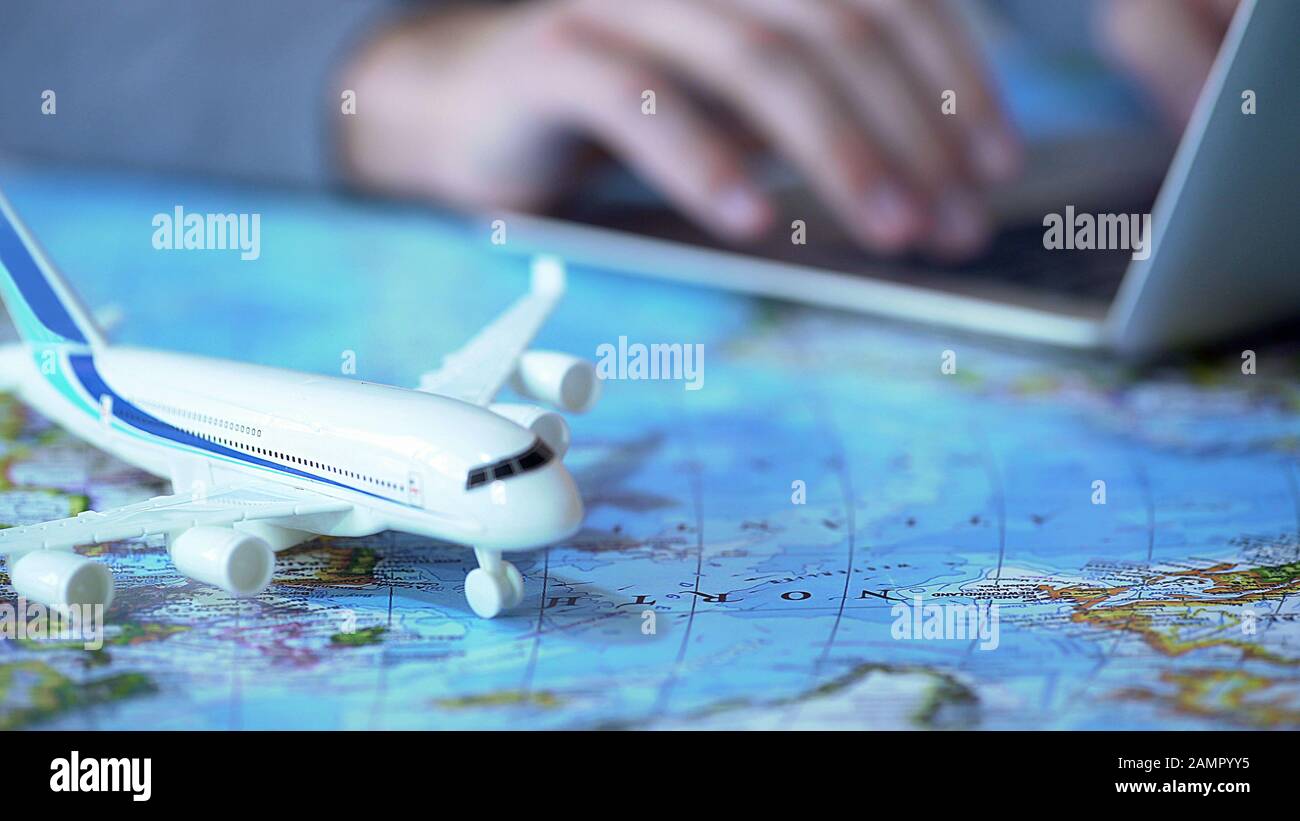 Model person on map hi-res stock photography and images - Alamy