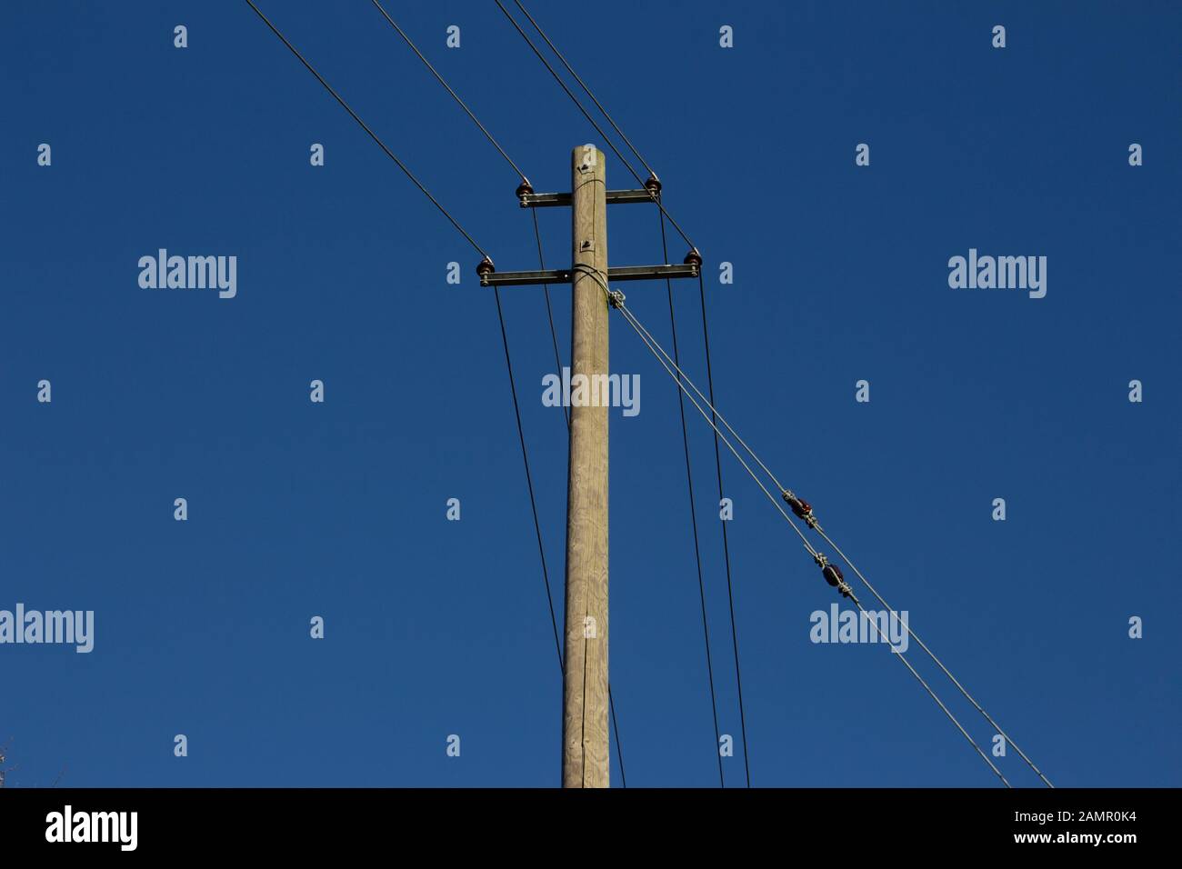 Old wooden power line hi-res stock photography and images - Alamy