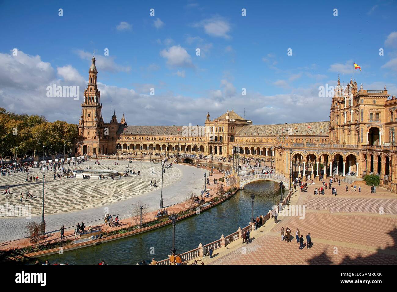 Spain's Seville square built for the 1929 Ibero-American exhibition ...
