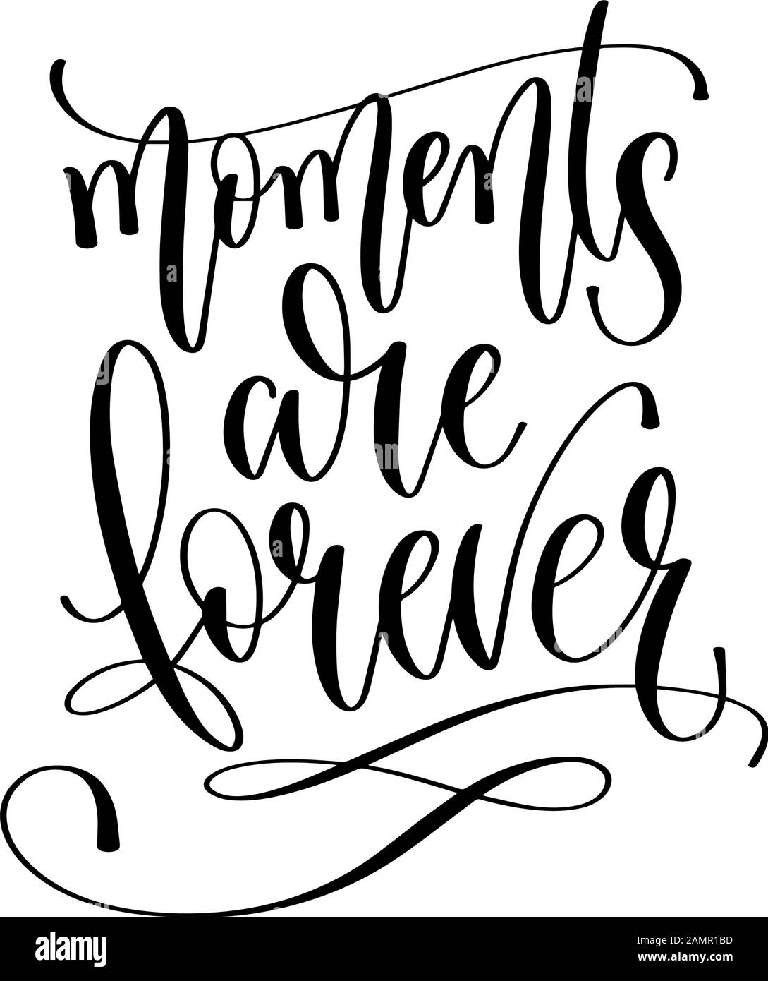Forever word lettering design Cut Out Stock Images & Pictures - Alamy