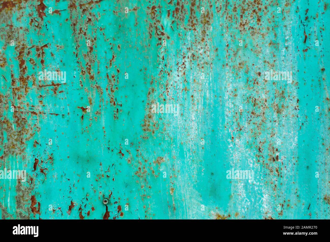 rusty metal texture and turquoise paint Stock Photo - Alamy
