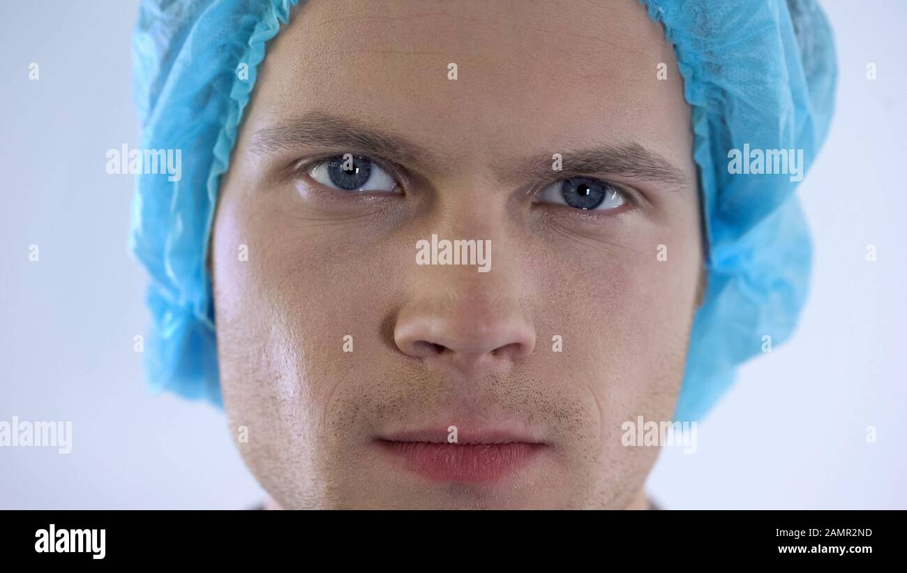 Closeup eyes male surgeon doctor hi-res stock photography and images ...