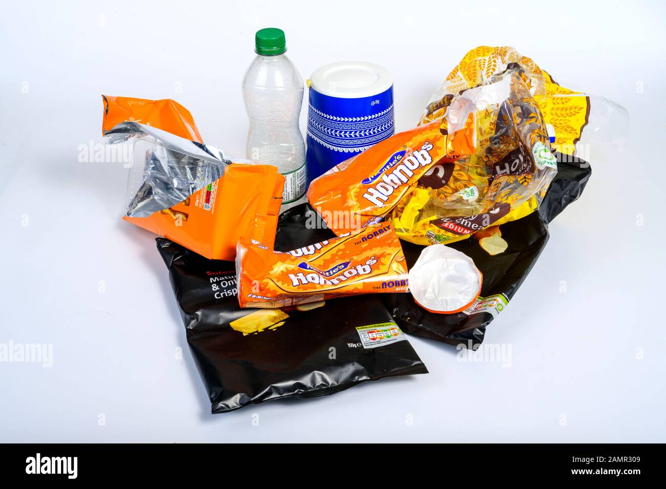 Single use plastic, household waste, environment Stock Photo - Alamy