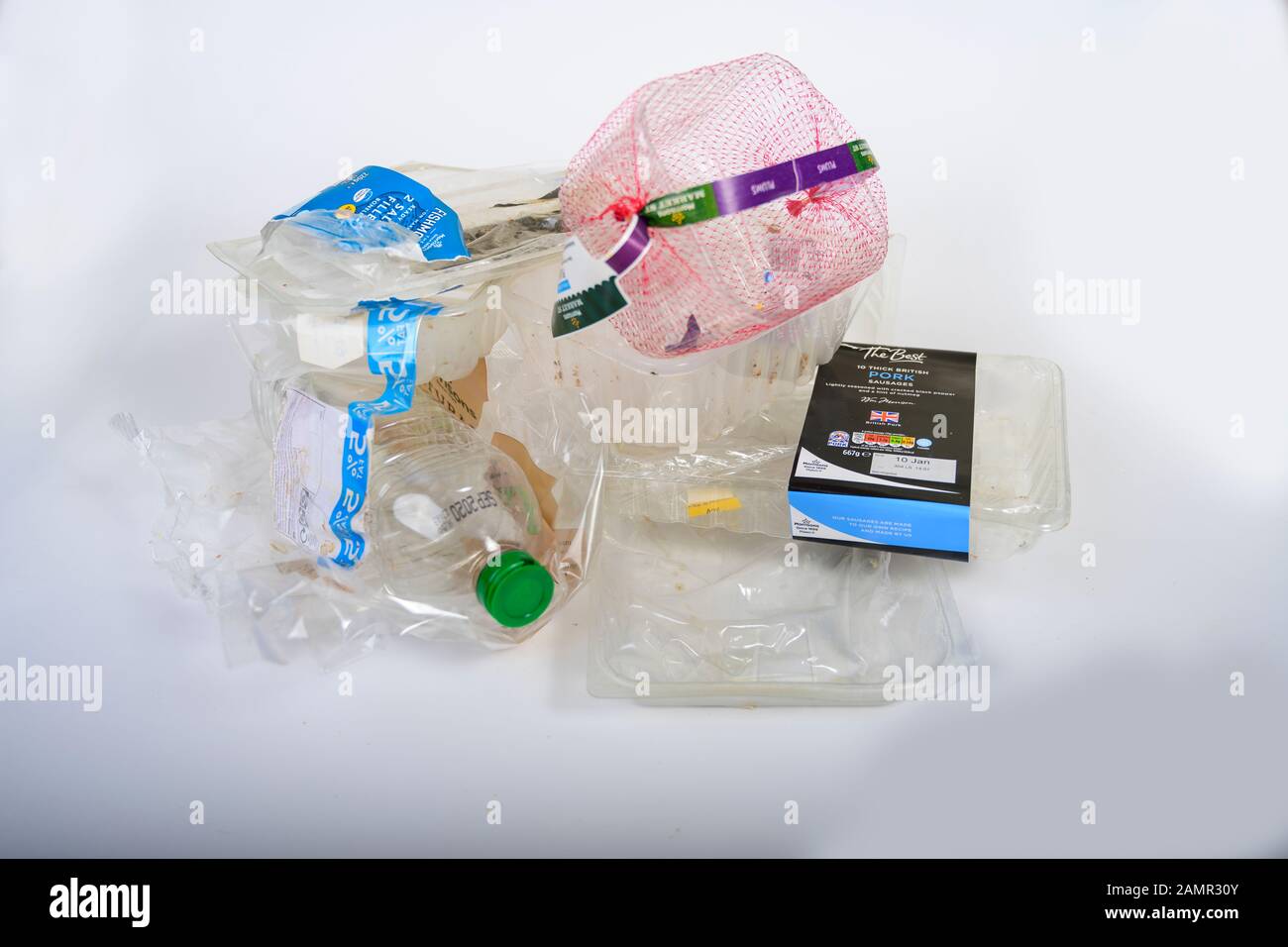 Single use plastic, household waste, environment Stock Photo - Alamy