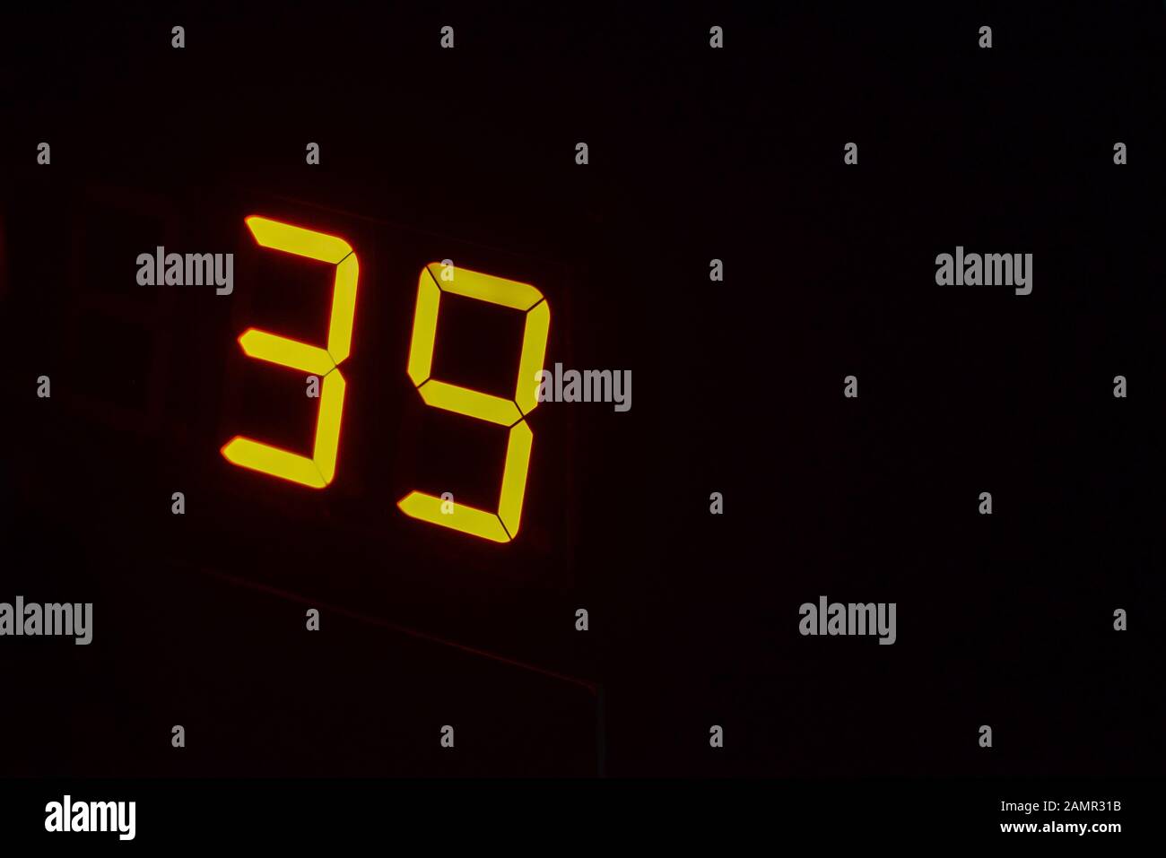 Electronic digital scoreboards. Digital LCD Stopwatch Timer. Orange ...