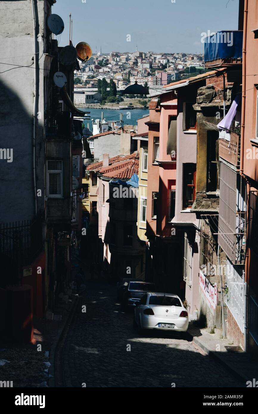 Streets of an old neighborhood Stock Photo - Alamy