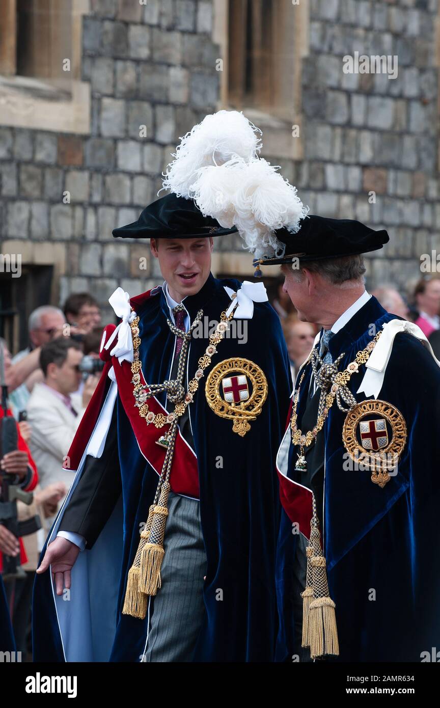 The annual historic Garter Ceremony and Procession at Windsor Castle ...