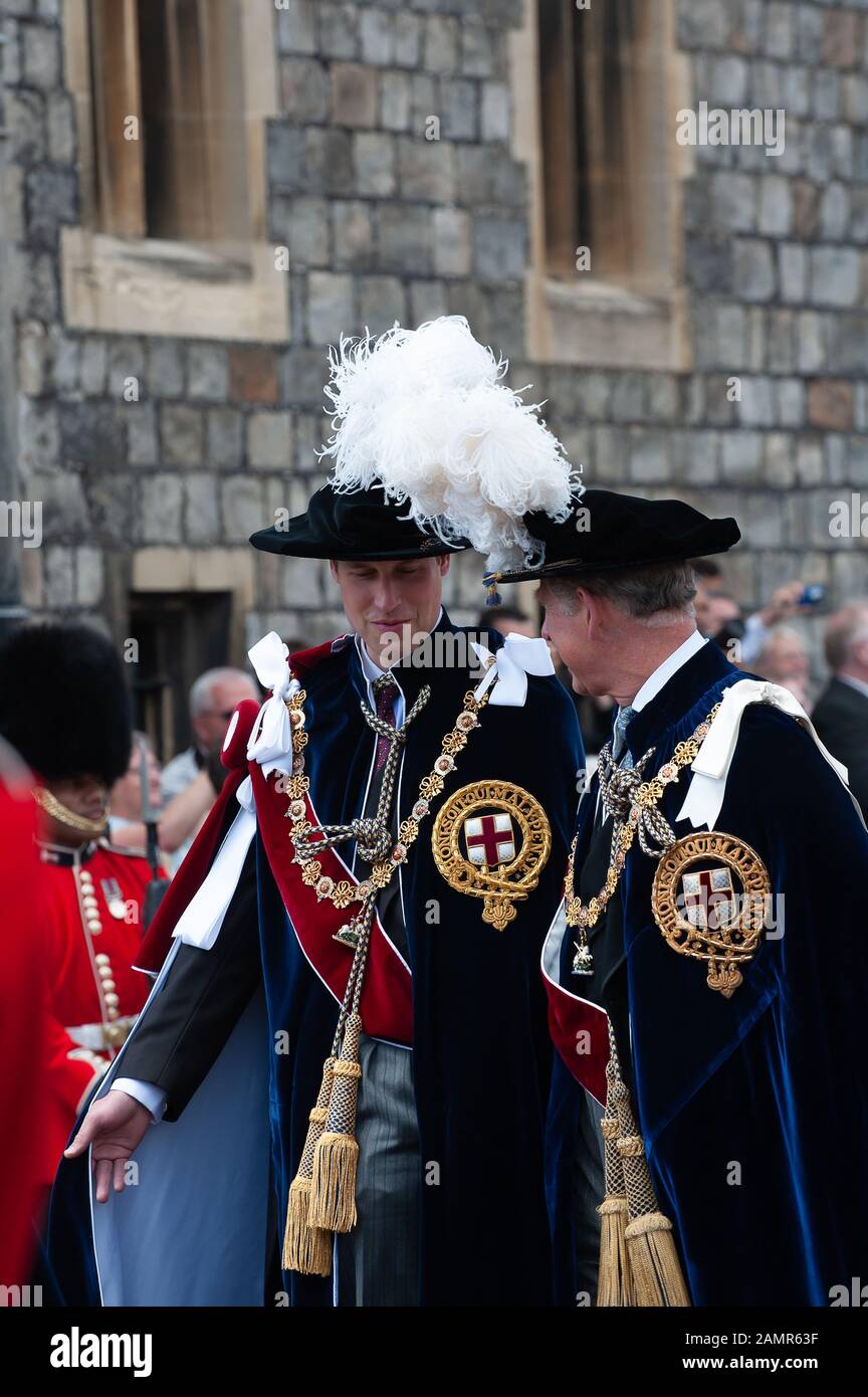 The annual historic Garter Ceremony and Procession at Windsor Castle ...