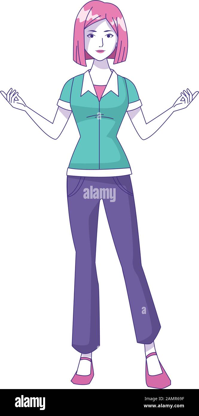 Girl open arms Cut Out Stock Images & Pictures - Alamy