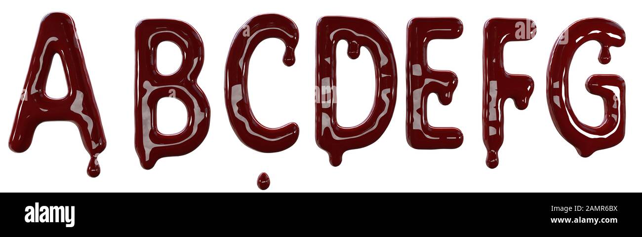 Bloody alphabet hi-res stock photography and images - Alamy