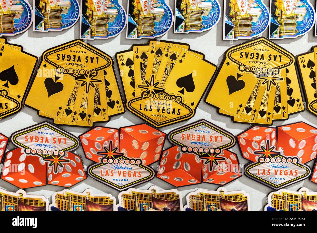Collection of Las Vegas Magnets Stock Photo - Alamy