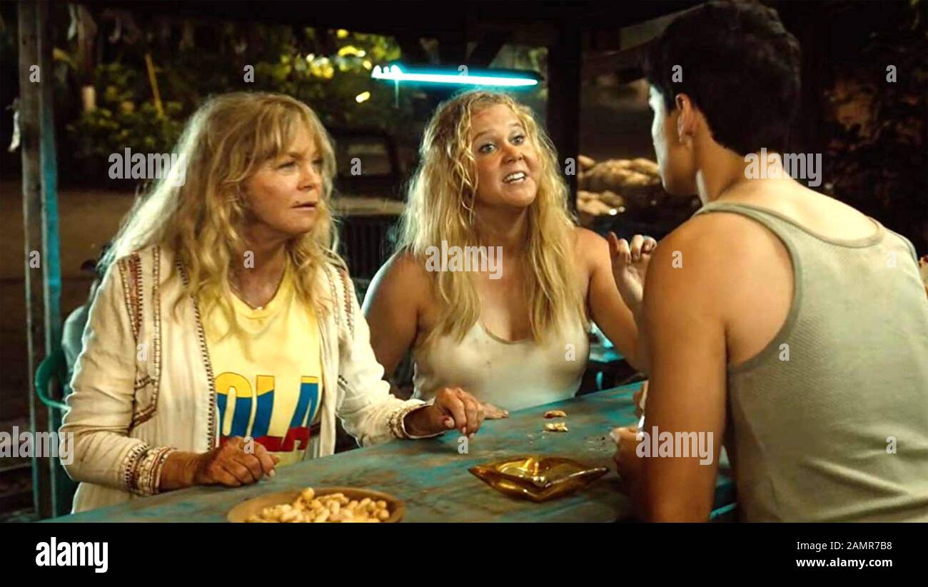 SNATCHED 2017 20th Century Fox film with Goldie Hawn at left and Amy Schumer and Sergio Sanchez ...