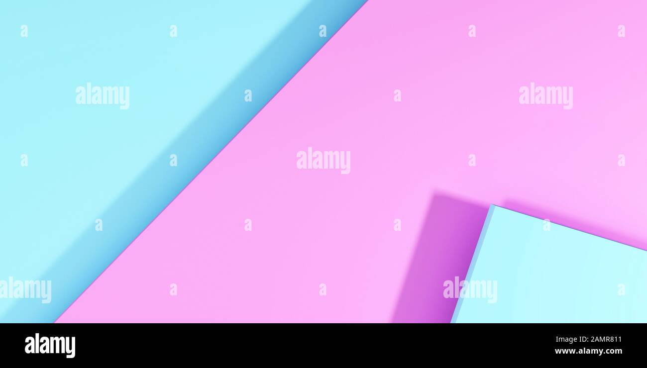 Pink and blue pastel background for creative minimalist promotion ...