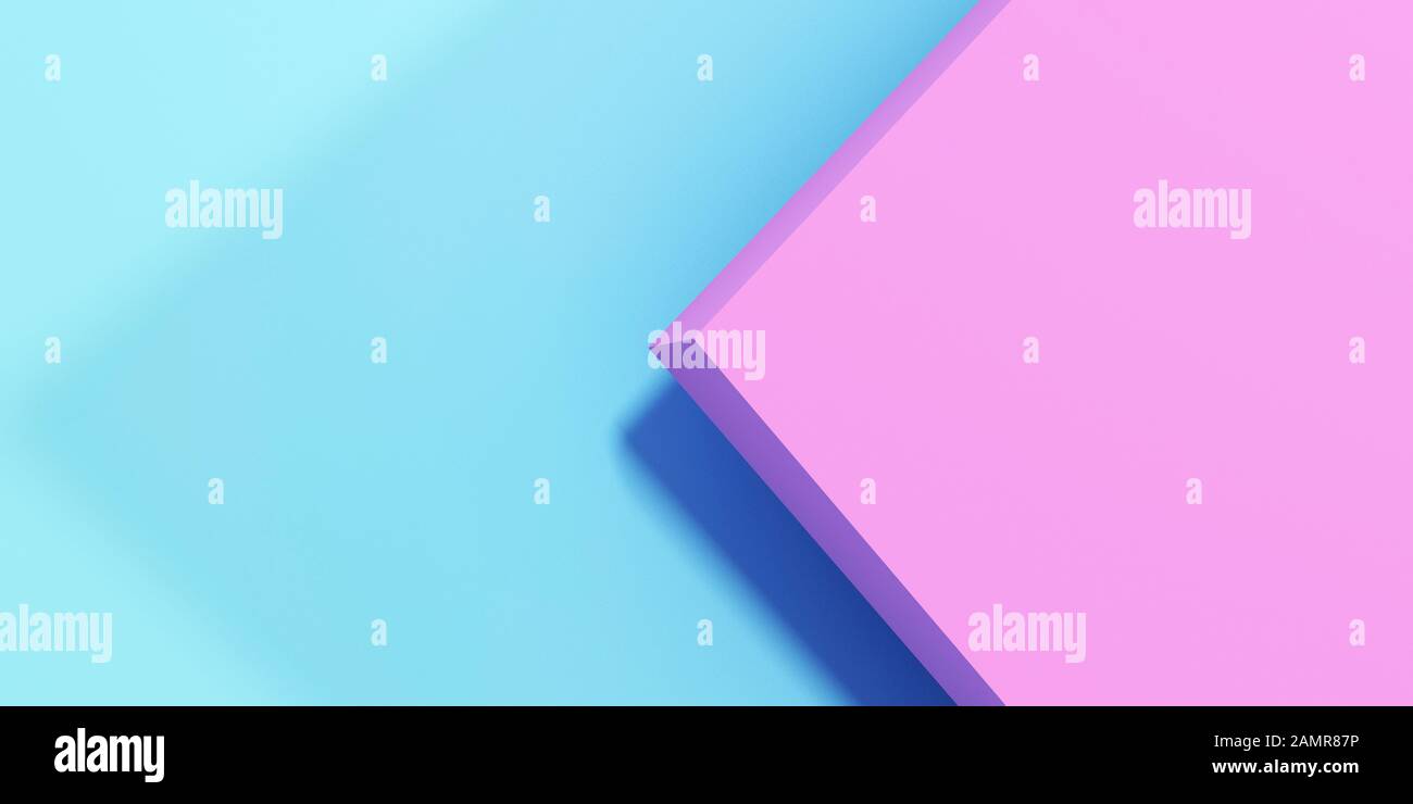 Pink and blue pastel background for creative minimalist promotion ...
