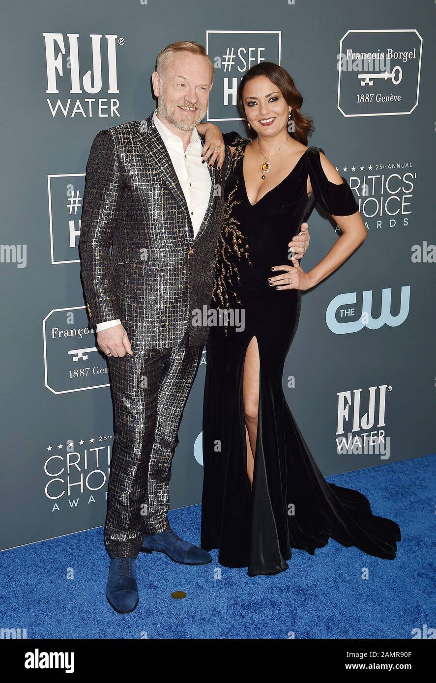 SANTA MONICA, CA - JANUARY 12: Jared Harris and Allegra Riggio attend ...