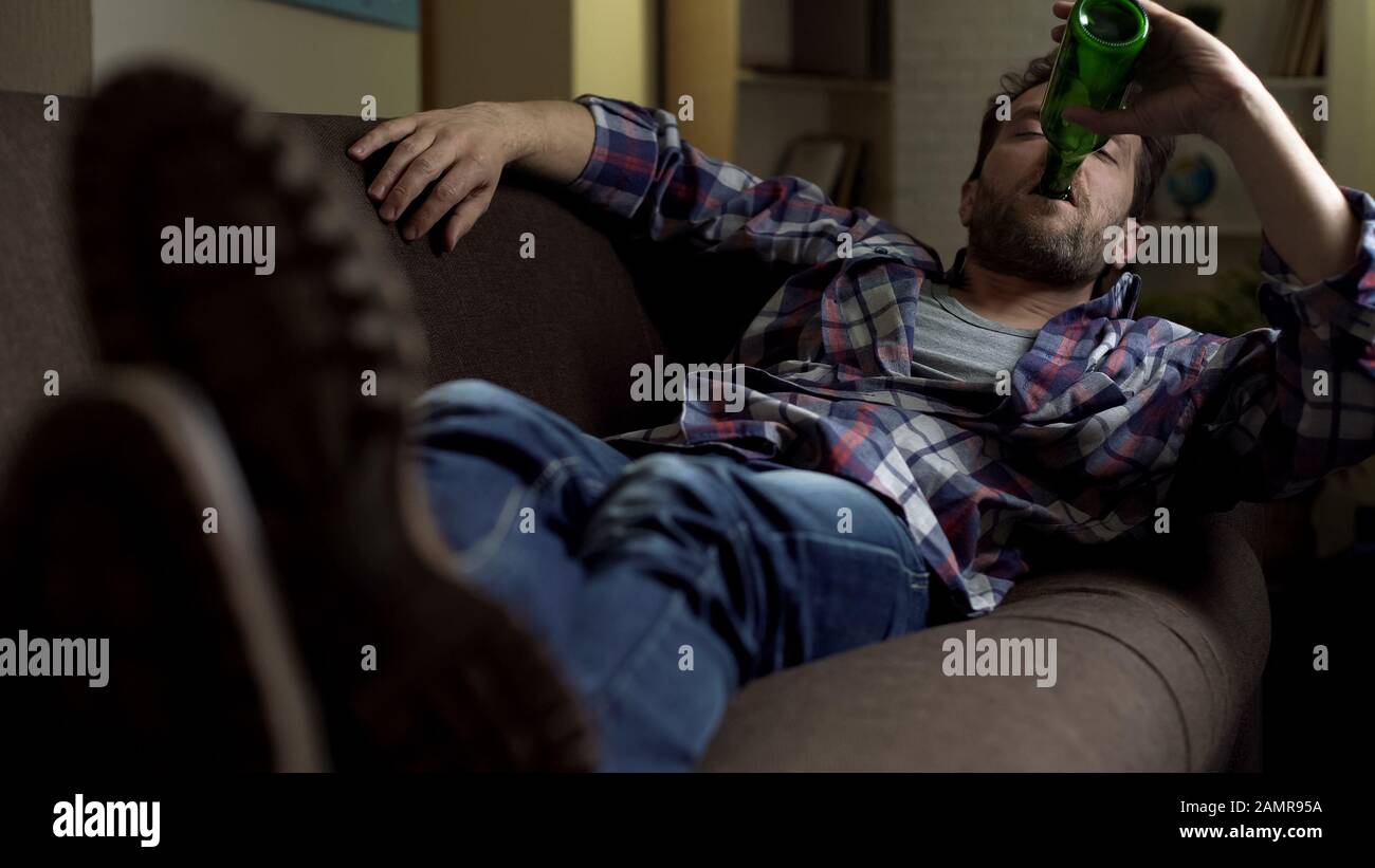 Drinking off the bottle hi-res stock photography and images - Alamy