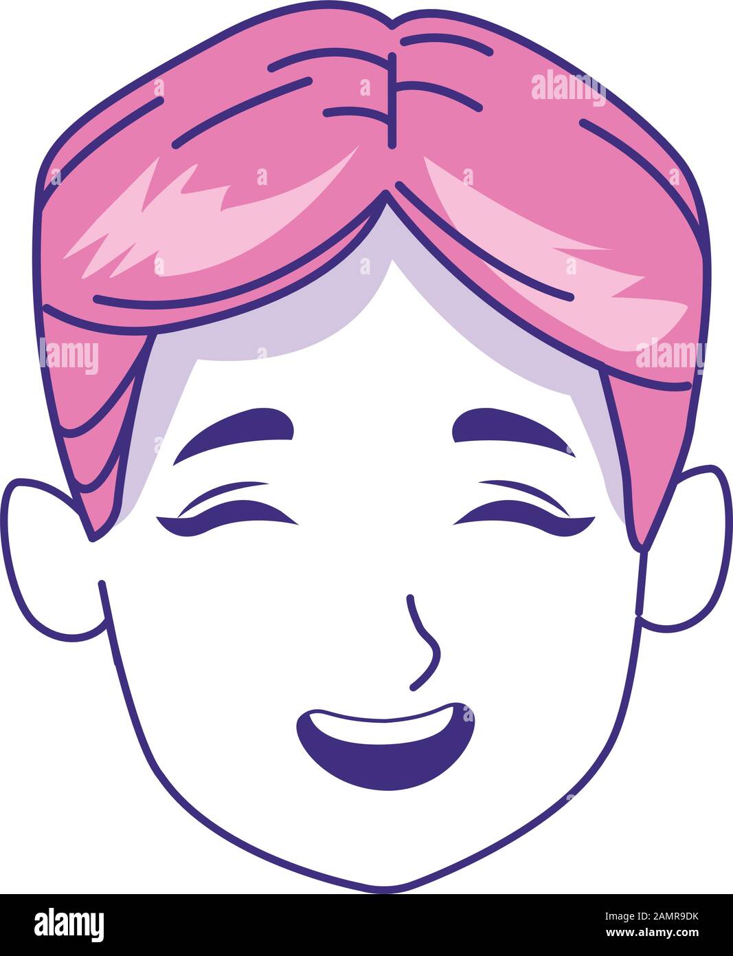 boy face laughing icon, flat design Stock Vector Image & Art - Alamy