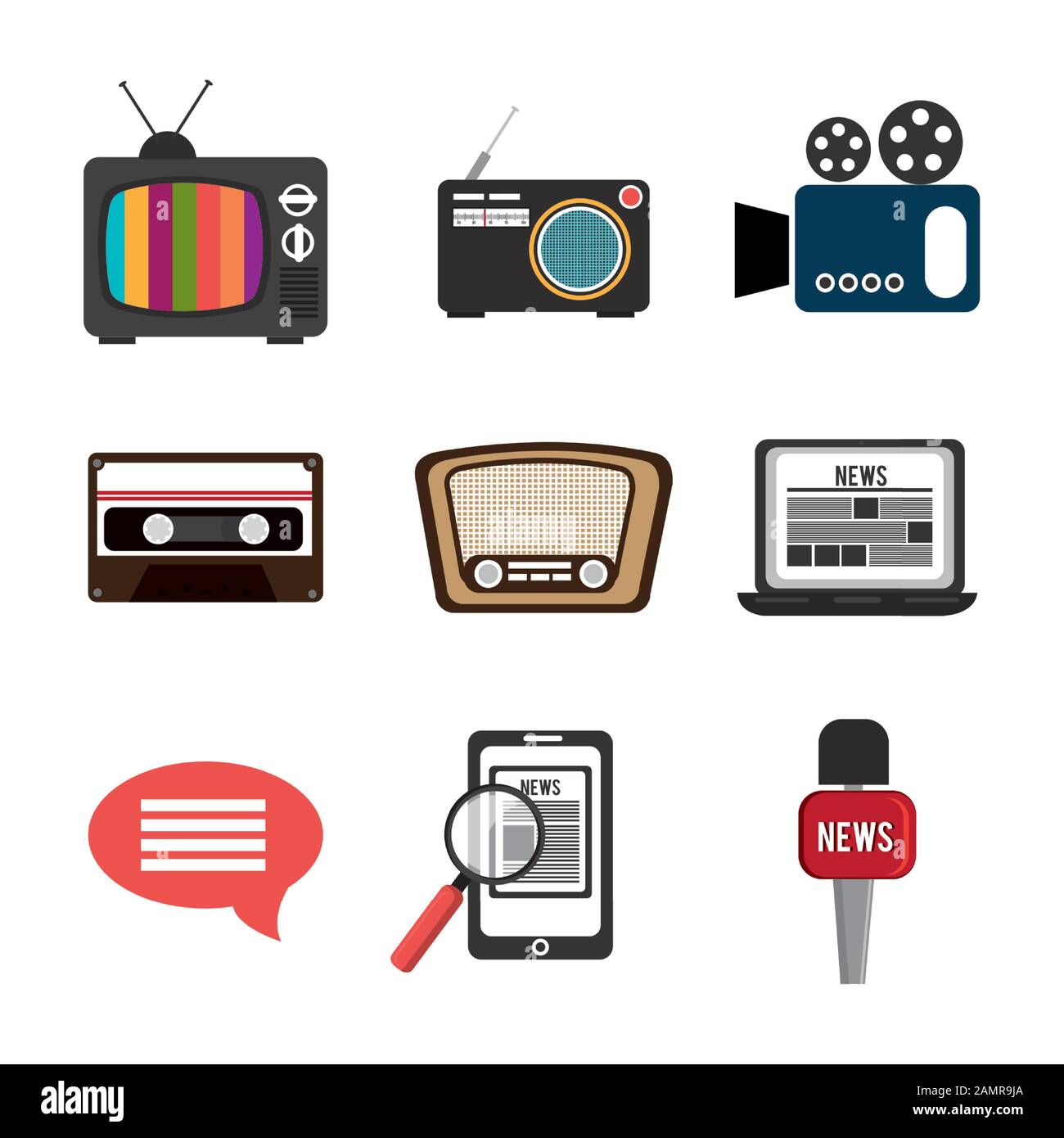 Good news tv Stock Vector Images - Alamy