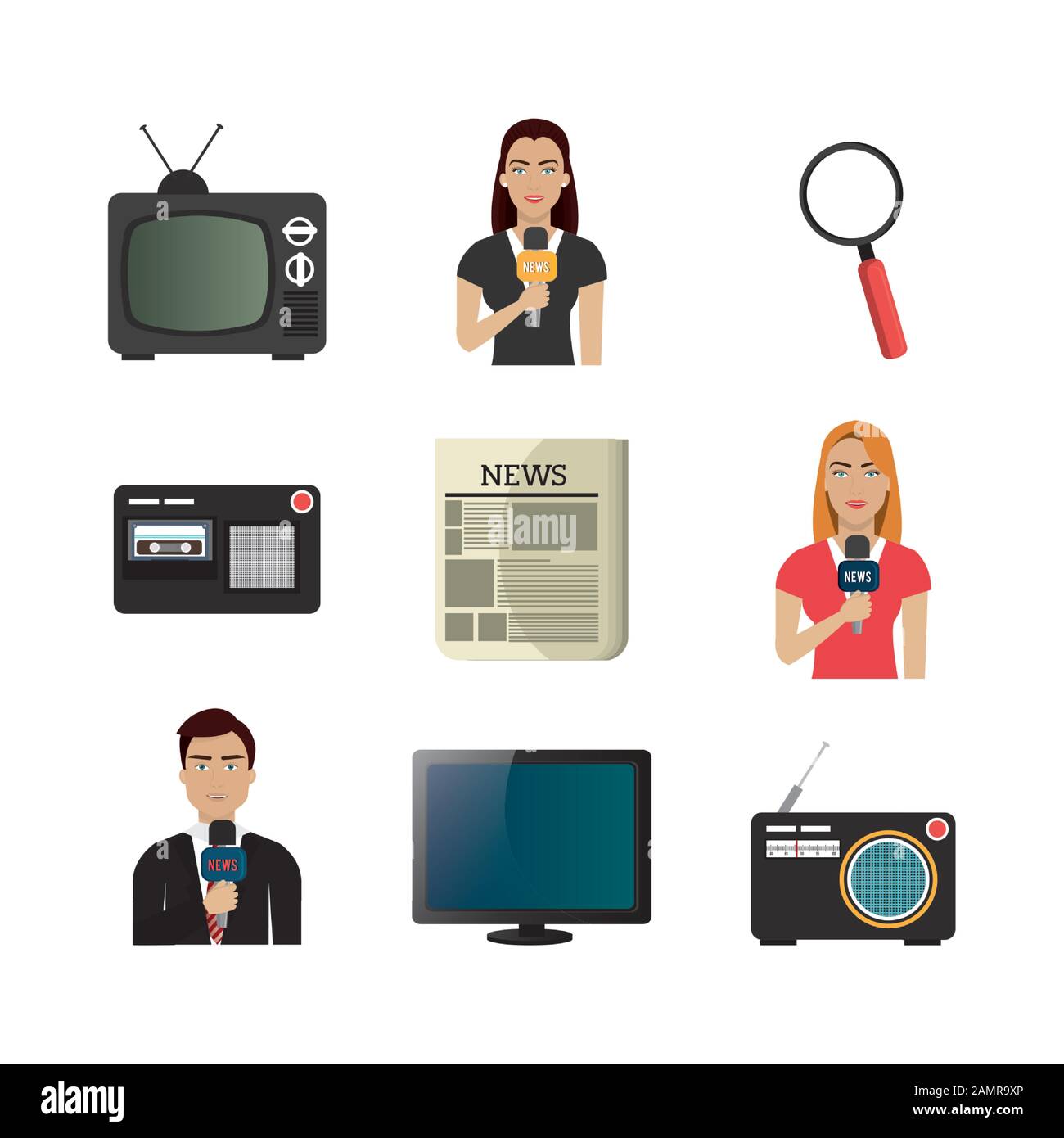 Good news tv Stock Vector Images - Alamy