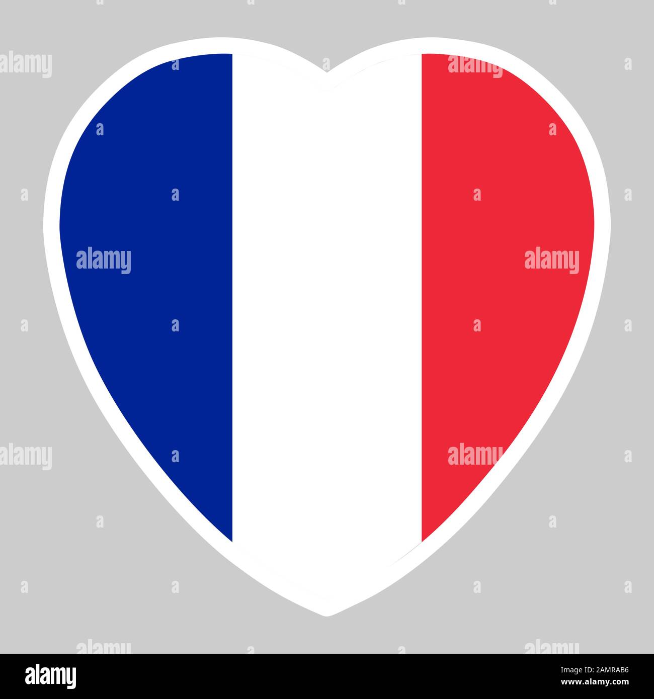 France 3d heart flag hi-res stock photography and images - Alamy