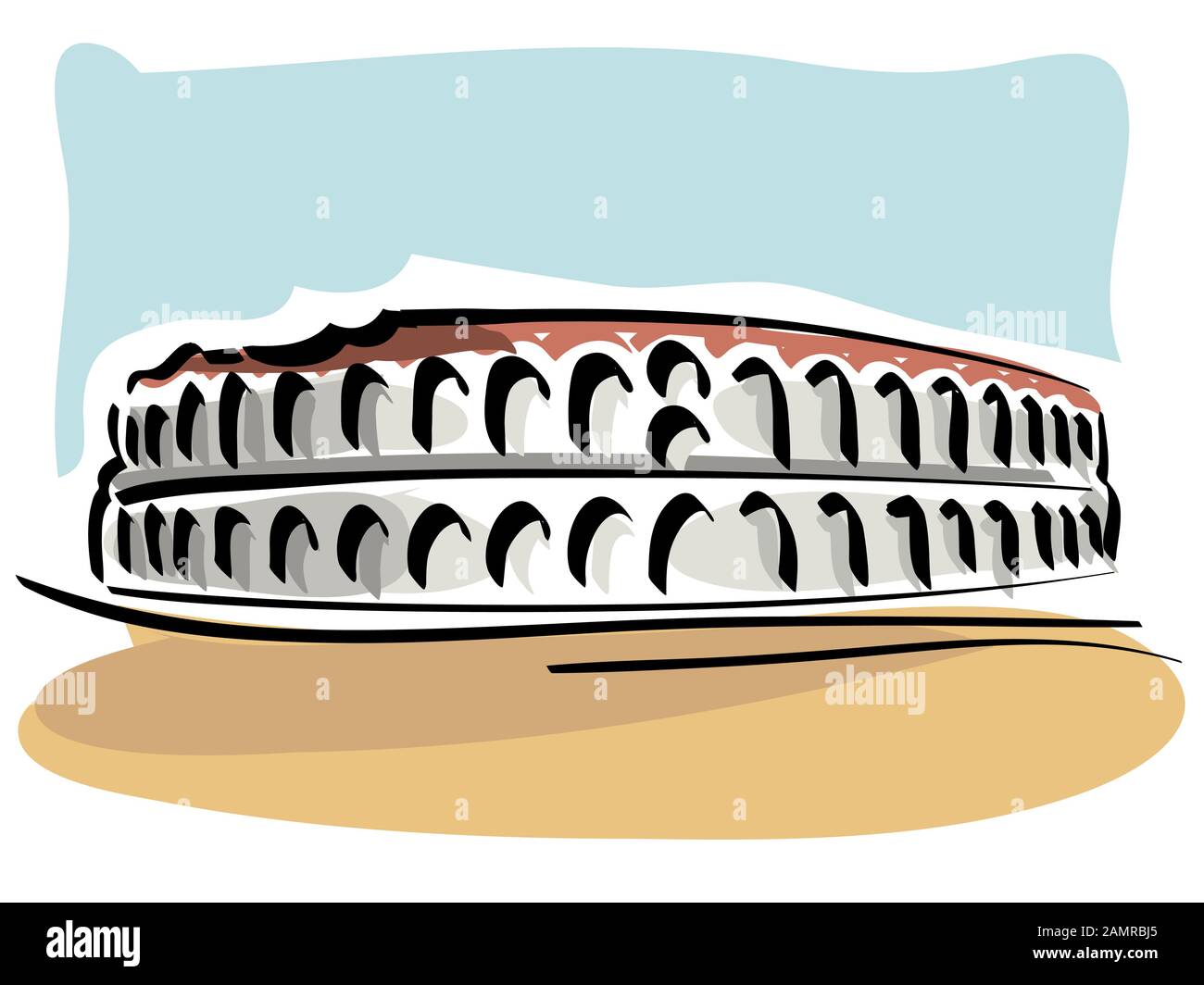Amphitheatre illustration hi-res stock photography and images - Alamy