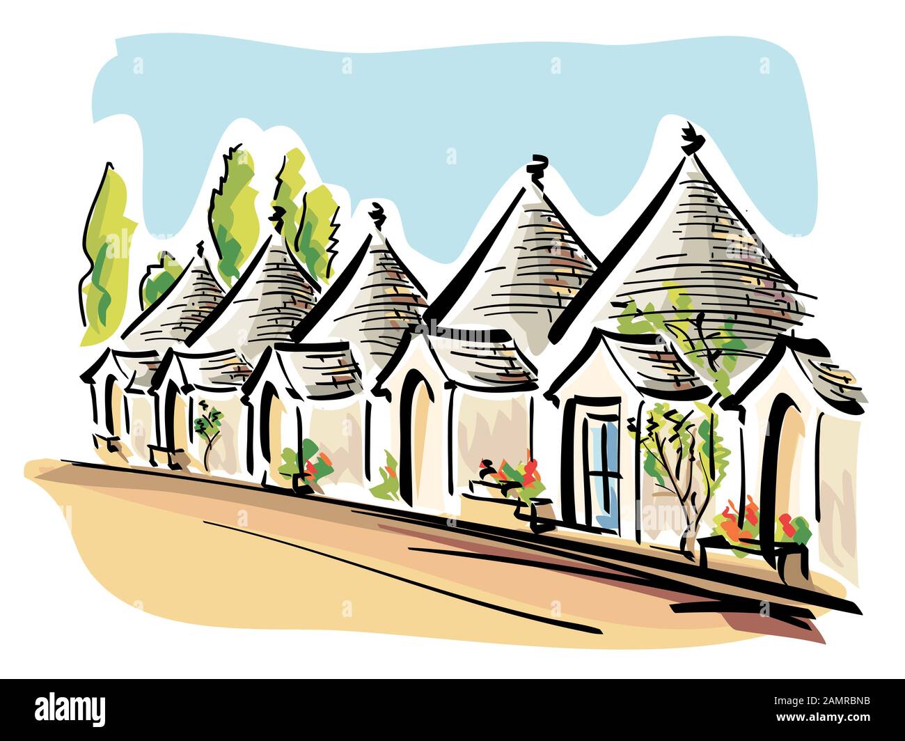 Trullo house plan hi-res stock photography and images - Alamy