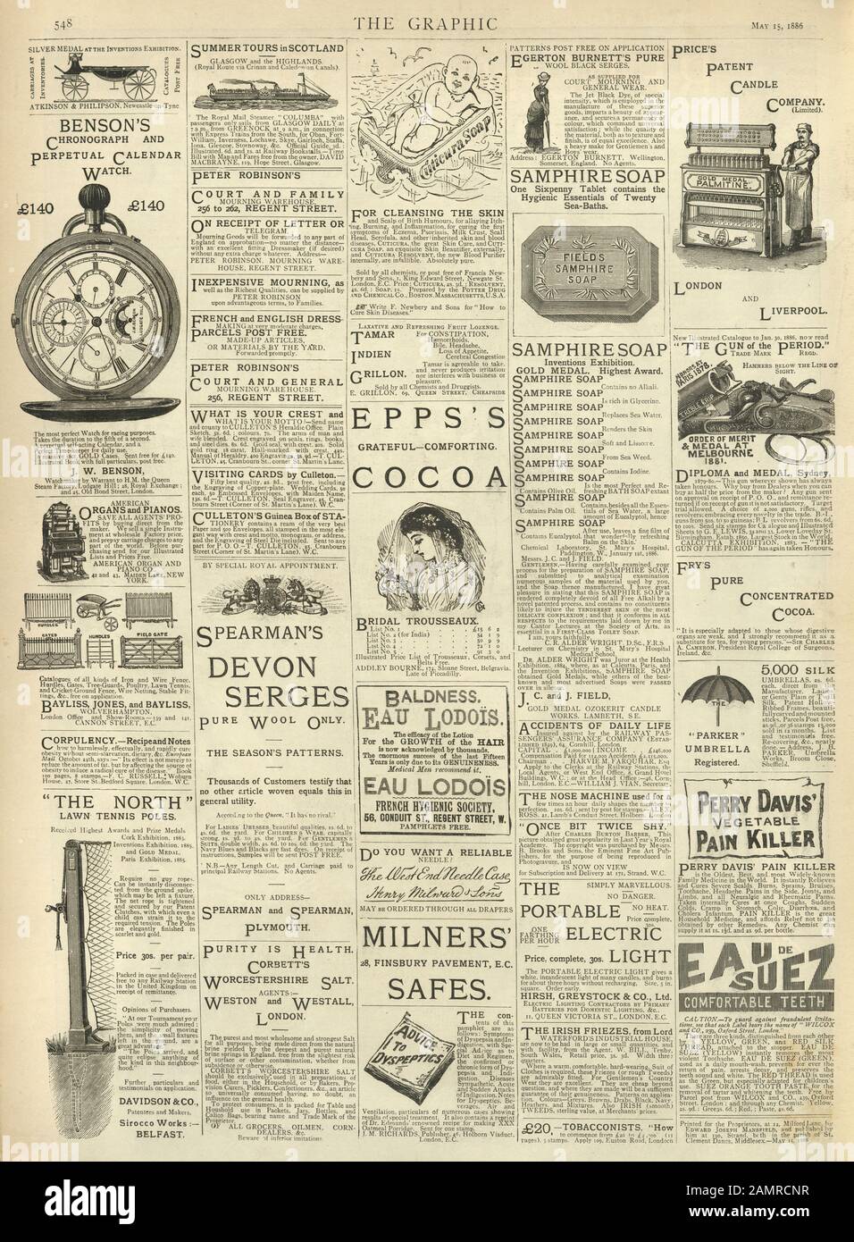 Victorian adverts newspaper hi-res stock photography and images - Alamy