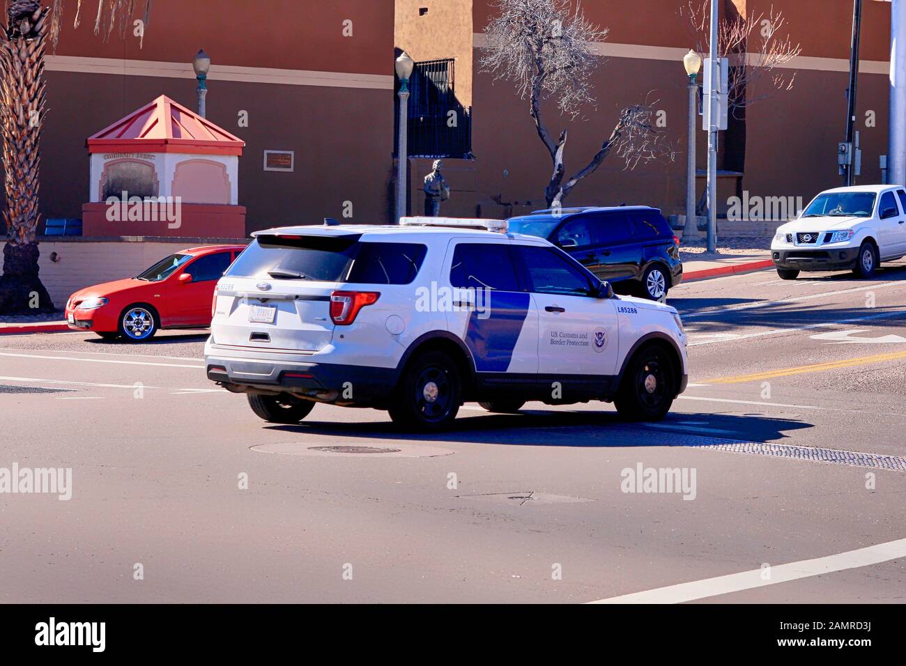 Filed Patrol vehicle of the U.S. Customs and Border Patrol in the US ...