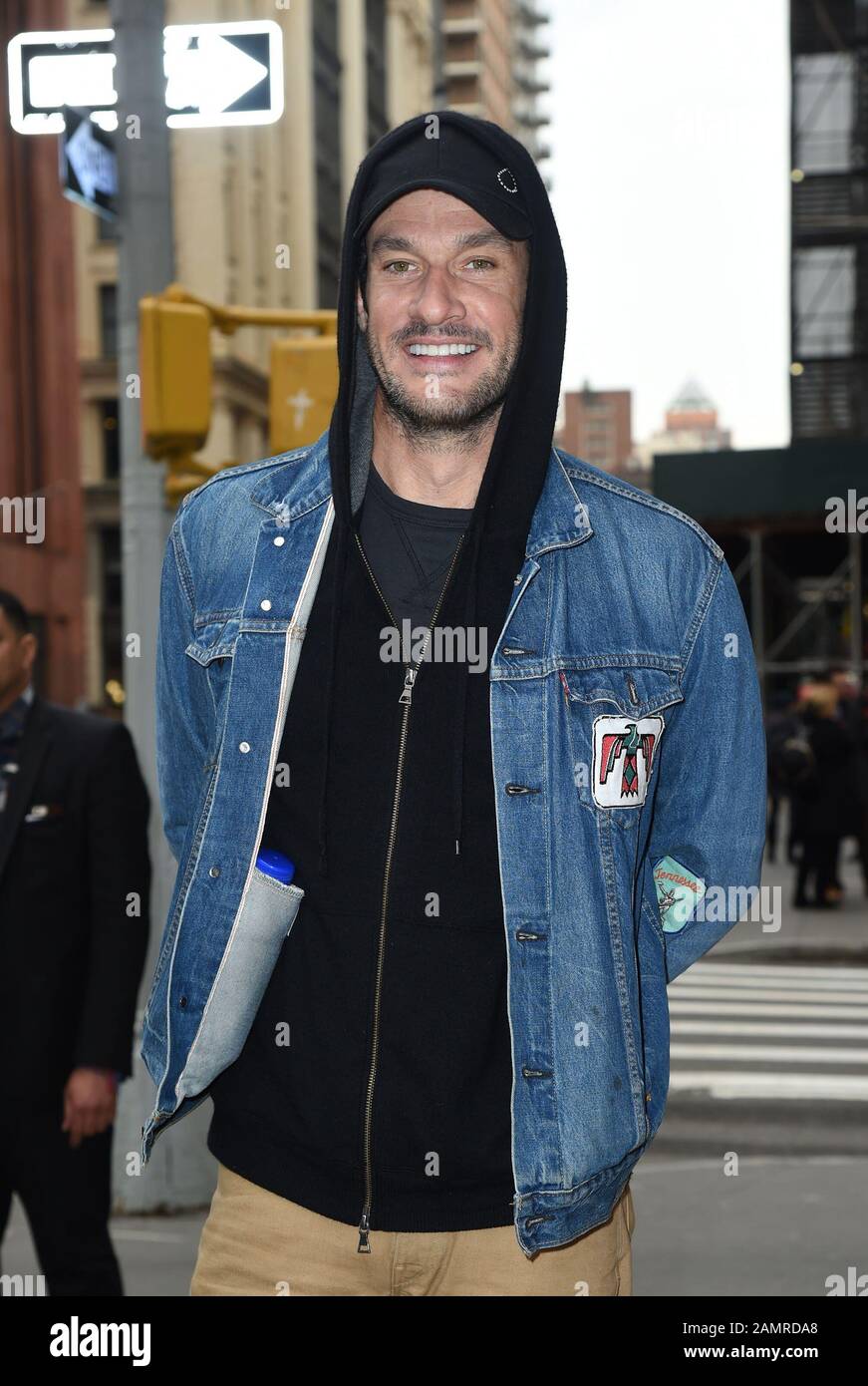 New York, NY, USA. 14th Jan, 2020. Sam Talbot out and about for Yahoo ...