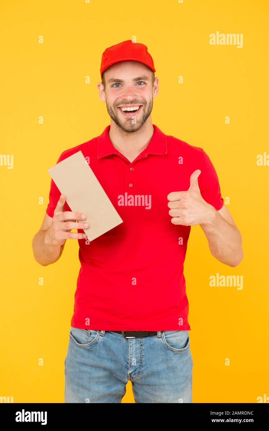 Super fast courier agent. Service delivery. Salesman career. Courier ...