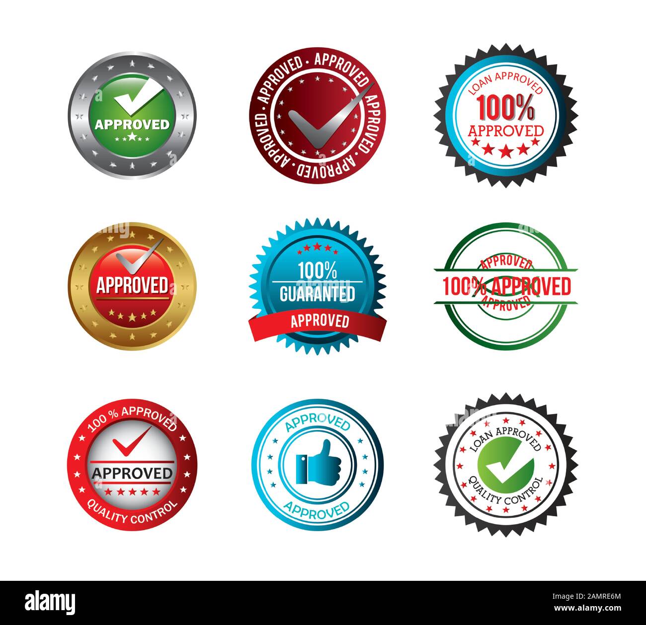 set of seal quality icons Stock Vector Image & Art - Alamy