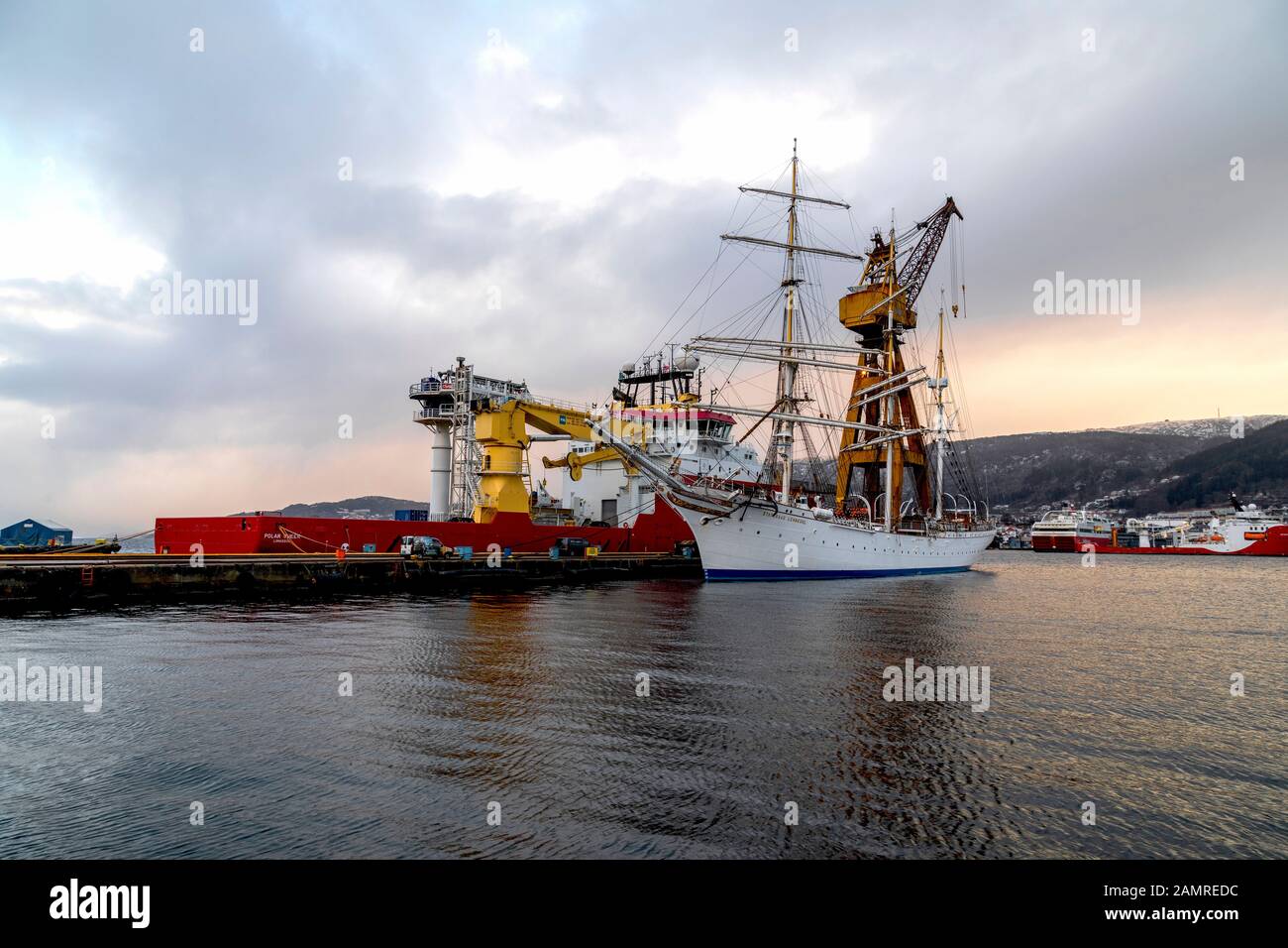 Multipurpose subsea IMR/CSV/W2W vessel Polar Queen, and tall ship ...