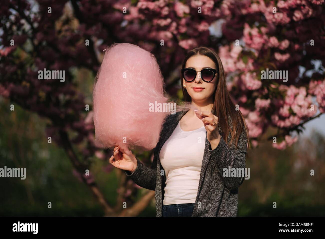 Hands Up For The Cotton Candy High Resolution Stock Photography and ...