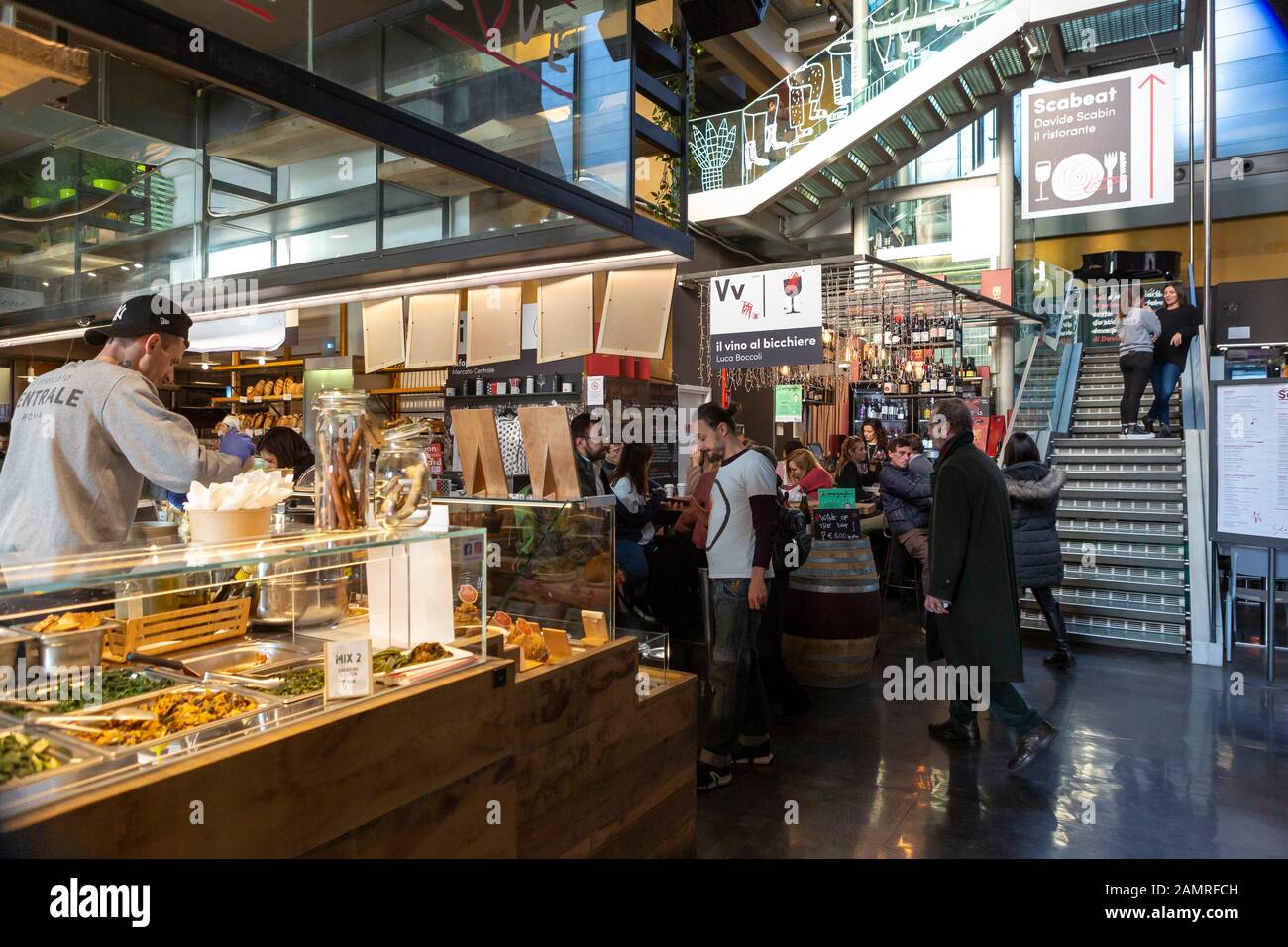 Mercato Centrale, Central Food Market, Rome Termini Station Stock Photo ... Mercato Centrale, Central Food Market, Rome Termini Station Stock Photo ...