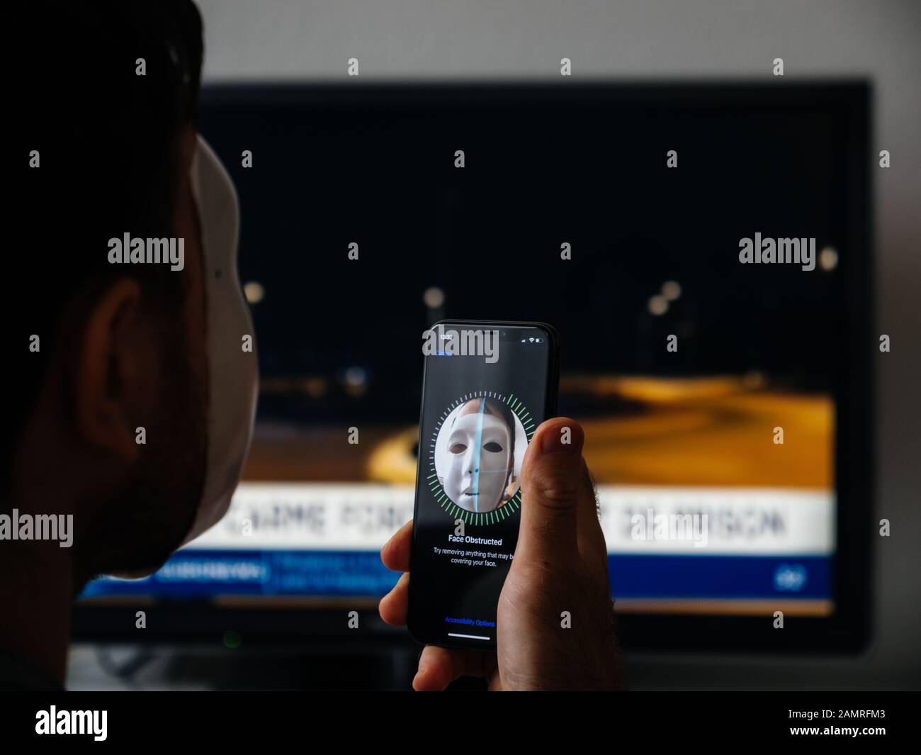 Obstructed face hi-res stock photography and images - Alamy