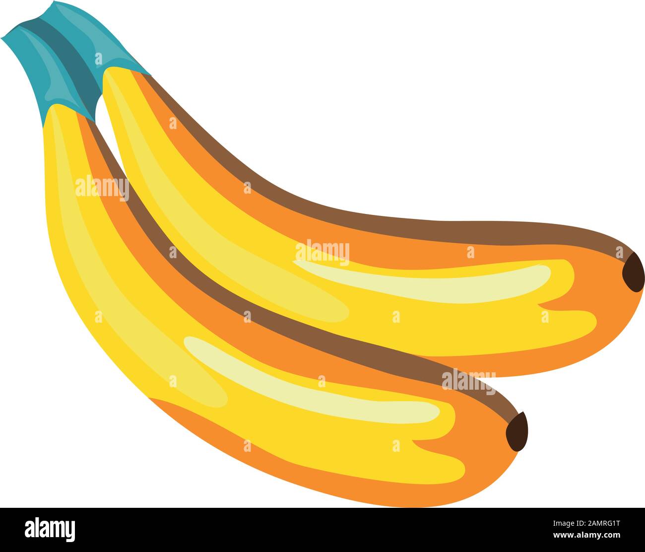 fresh banana fruit isolated icon Stock Vector Image & Art - Alamy